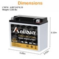 Anlibatt Motorcycle Battery YTX20HL-BS AGM Powersports 310CCA 12V 18Ah ...