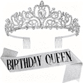 TUWAFE Birthday Queen Tiaras Crown for Women,Girls Princess Crowns for ...