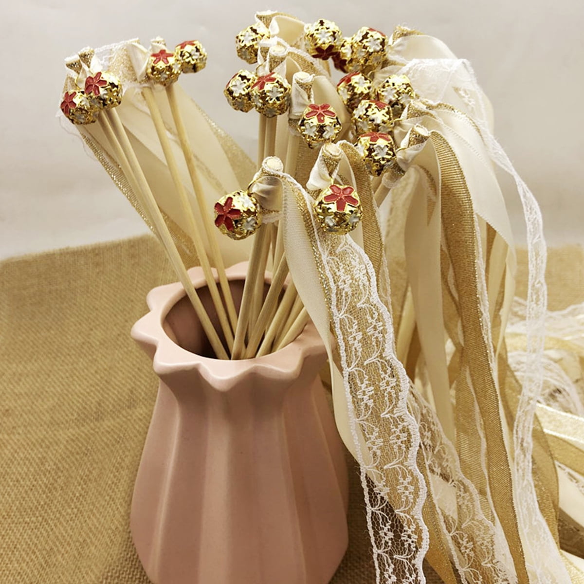 Diy Ribbon Wands With Bells