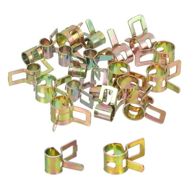 Double Wire Spring Hose Clamp, 65Mn Steel 13mm Fuel Line Silicone Tube ...