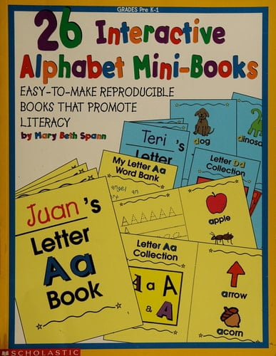 Pre-Owned 26 Interactive Alphabet Mini-Books : Easy-To-Make ...