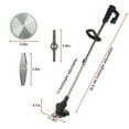 Jinyi 24V Cordless Lawn Edger, Electric Grass Trimmer Cutter with ...