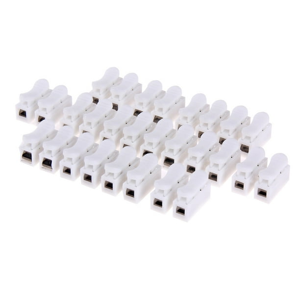 Ericealice 50pcs/lot Push Type Wire Connector 2P Butt Joint Terminal ...