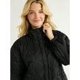 Free Assembly Women's Quilted Cocoon Jacket, XS-XXL - Walmart.com