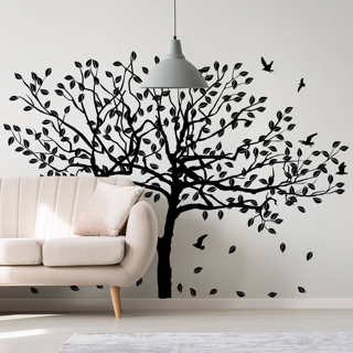 White Tree Wall Stickers
