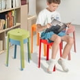 Miumaeov 5pcs 18" Plastic Stack Nesting Stools Portable Stackable ...