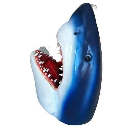 Great White Shark Head Wall Mount Shark Head Sculpture Shark Wall Decor ...