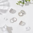 12Pcs 4 Styles Rhinestone Tennis Chains Stretch Ring for Women Wide: 3 ...