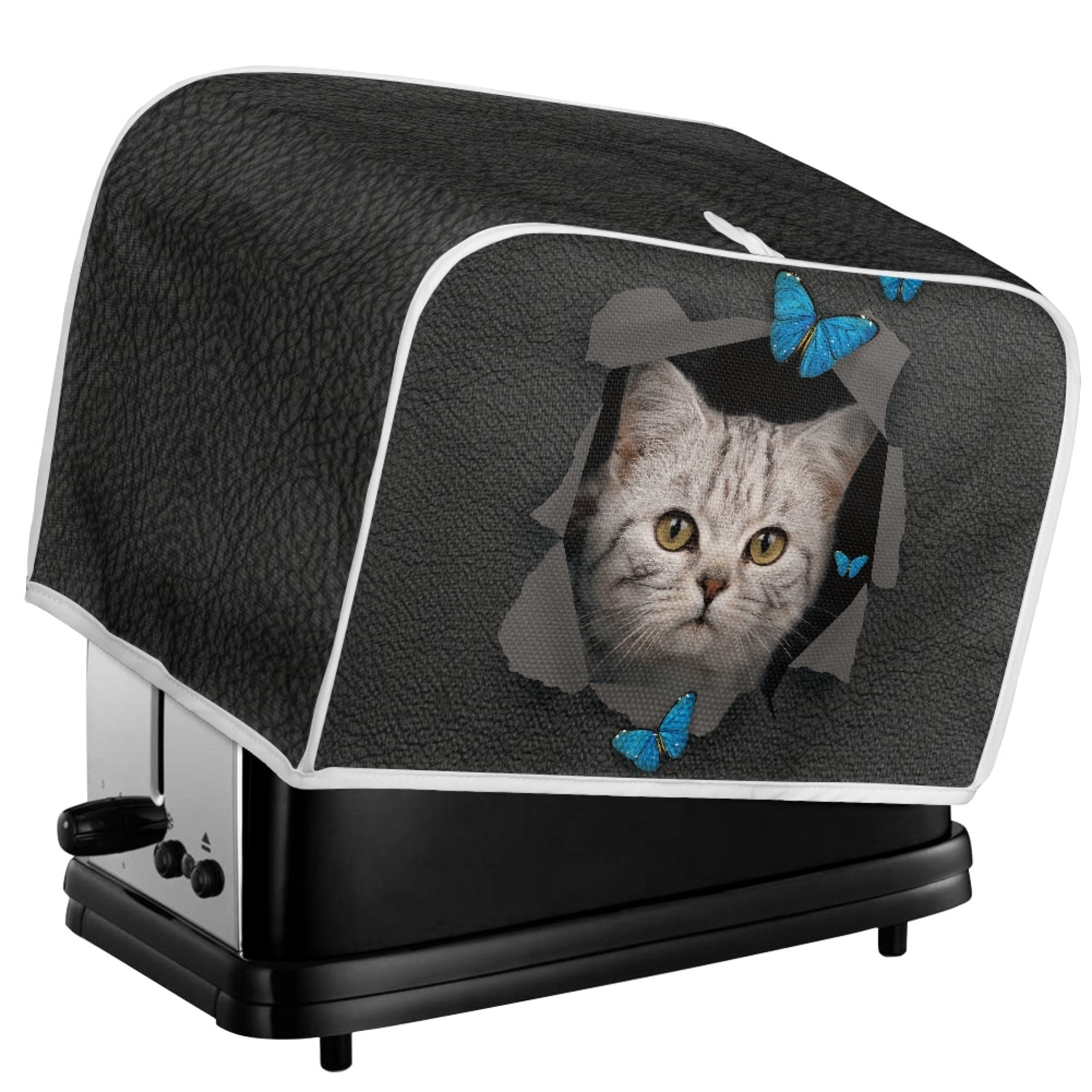 Vodetik Store Cute Cat Toaster Cover Kitchen Small Appliance Cover Dust ...