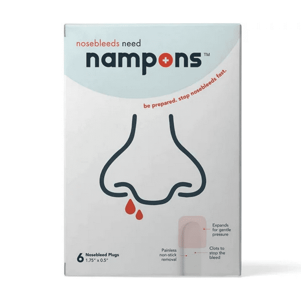 Nampons Hypoallergenic Nasal Strips for Nosebleeds, 6 count - Walmart.com