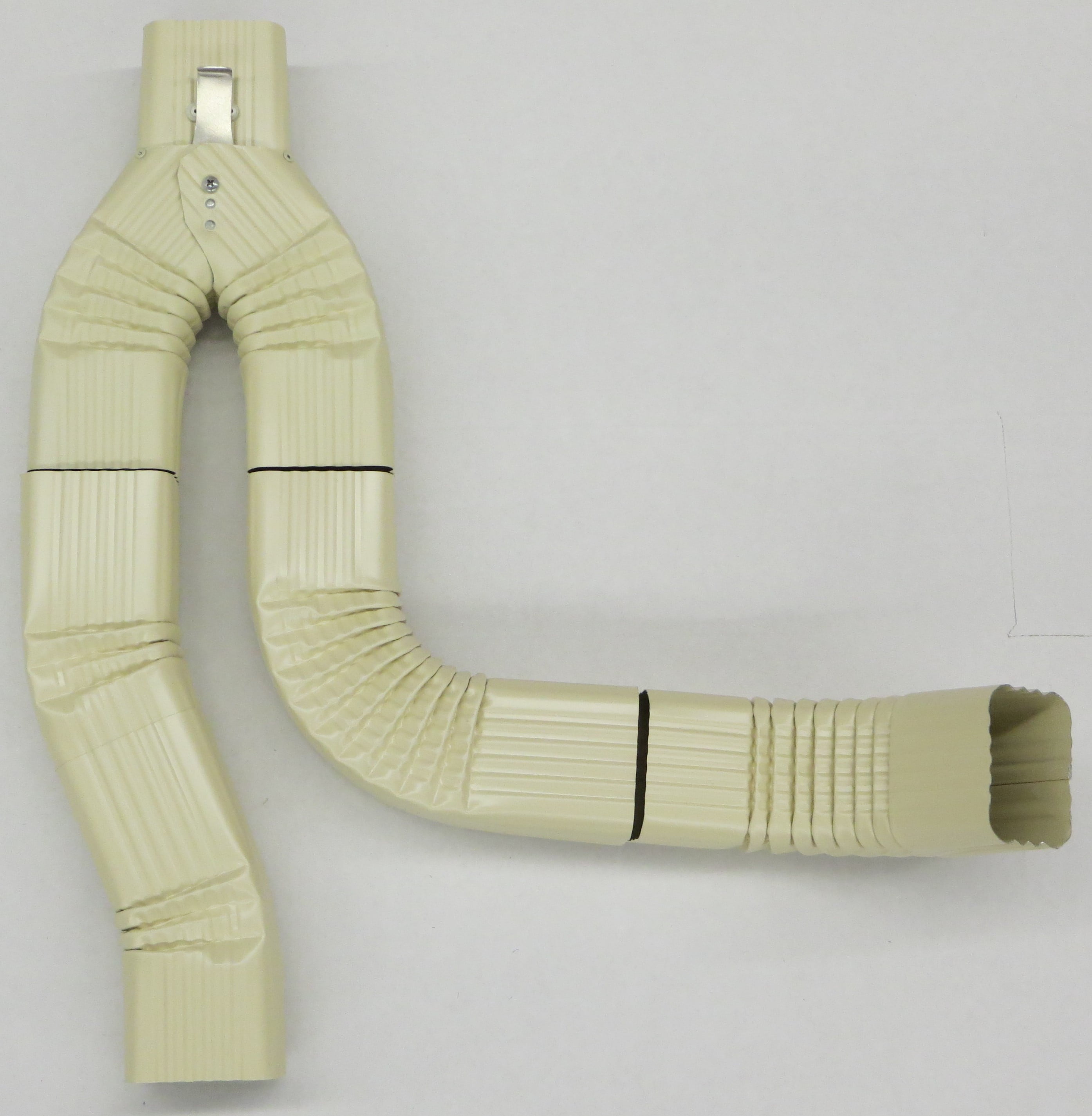 Offset Downspout Diverter for Rain Barrels (2X3, CLASSIC CREAM ...