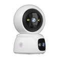 Dual Lens WiFi Security Camera 4MP HD 360 Degree Pan Tilt Full Color ...