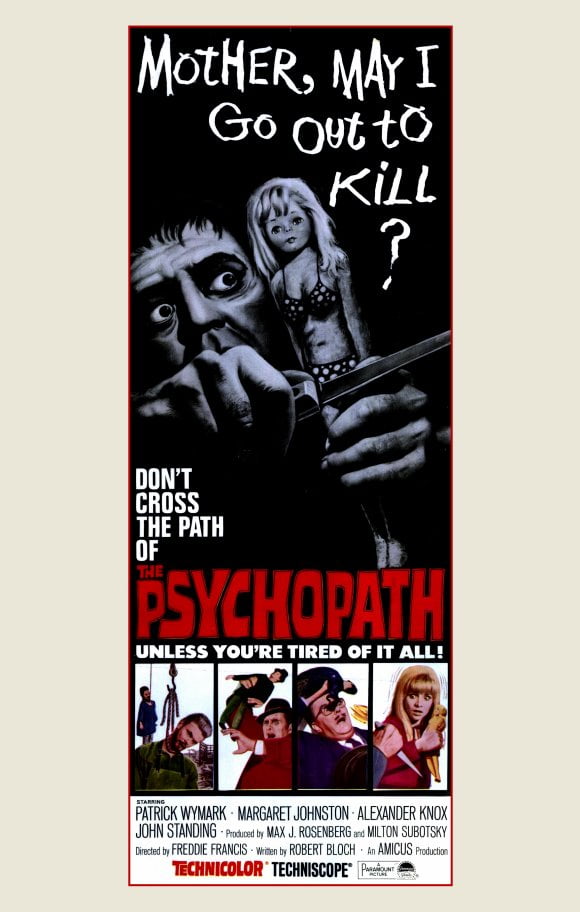 Psychopath - movie POSTER (Style A) (11" x 17") (1966) - Walmart.com