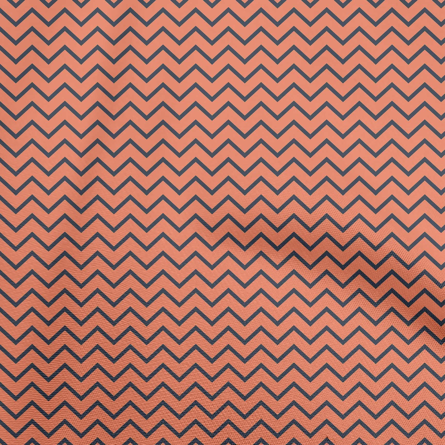 oneOone Velvet Rust Brown Fabric Chevron Fabric For Sewing Printed ...