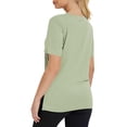Cheytotty Womens Solid Color Top, Loose Short Sleeved Round Neck ...