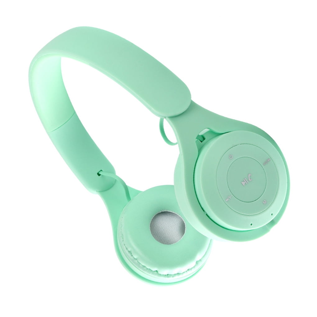 Linyer Head Mount Headphone 5.0 Headset with Mic green - Walmart.com