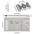 Black and White Art Squares Trifold Wallets Card Holders Coin Pockets ...
