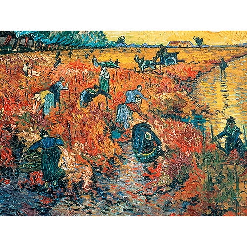 Trademark Fine Art "Red Vineyards at Arles 1888" Canvas Art by Vincent ...