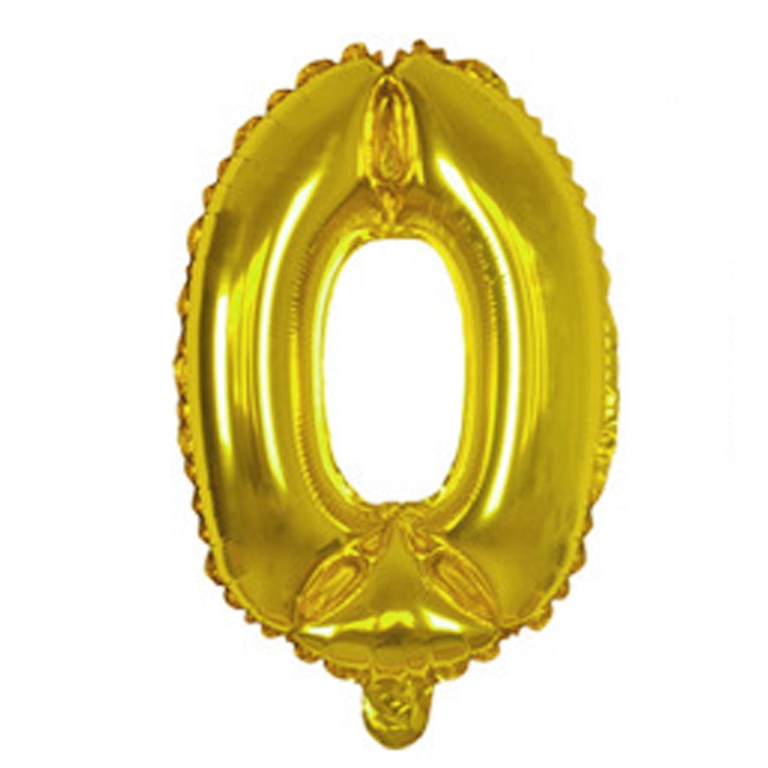 Foil Number 0 Shape Helium Balloon Birthday Wedding Decor Gold Tone 16 ...