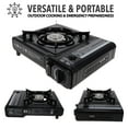 GasOne GS-3000 1-Burner Butane Portable Gas Stove with Carrying Case ...
