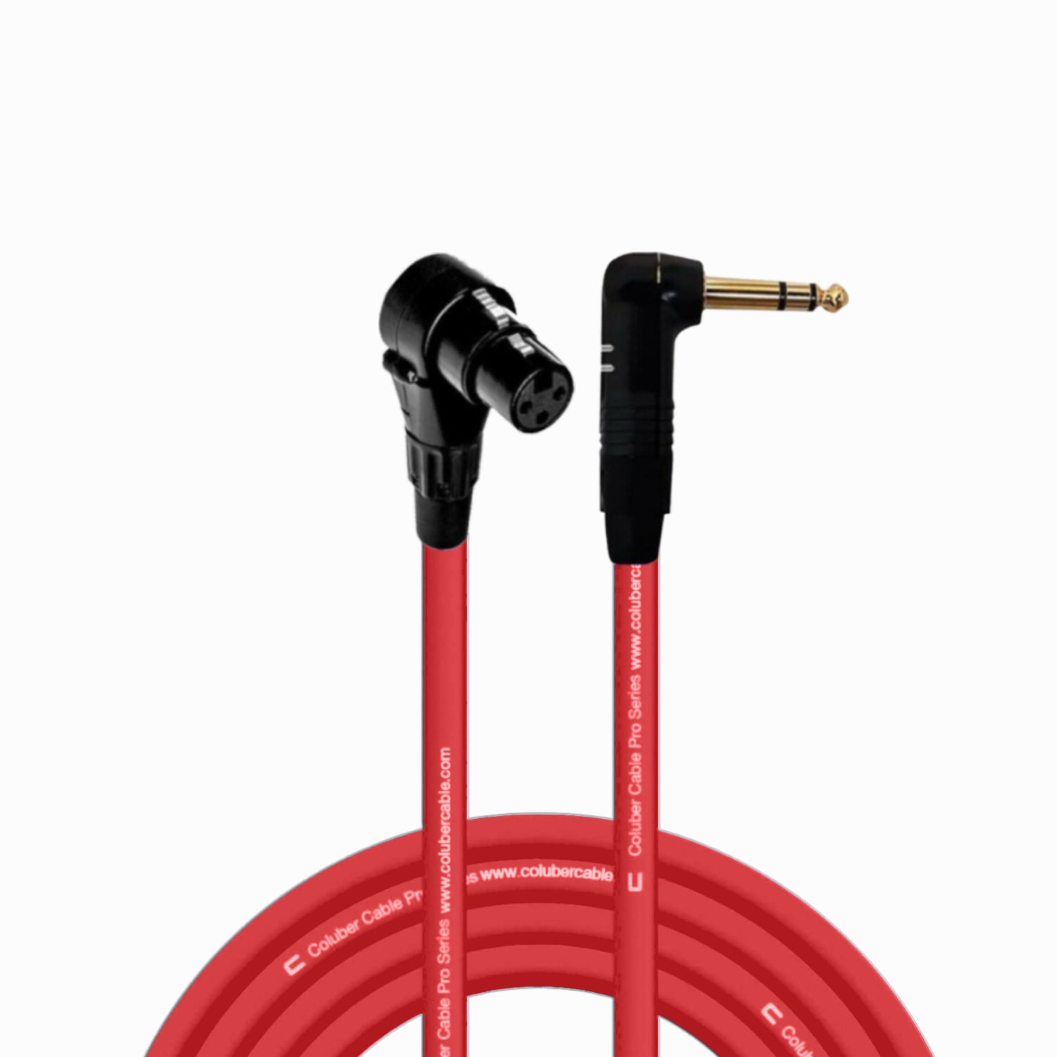 Coluber Cable Balanced Right Angle XLR Female to Right Angle 1/4" TRS 3 ...