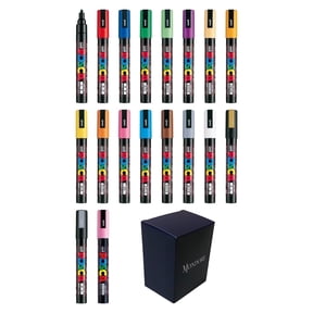 POSCA Non-toxic Art Pack, Paint Marker Set, 8 Cool Tone Colors, PC-5M ...