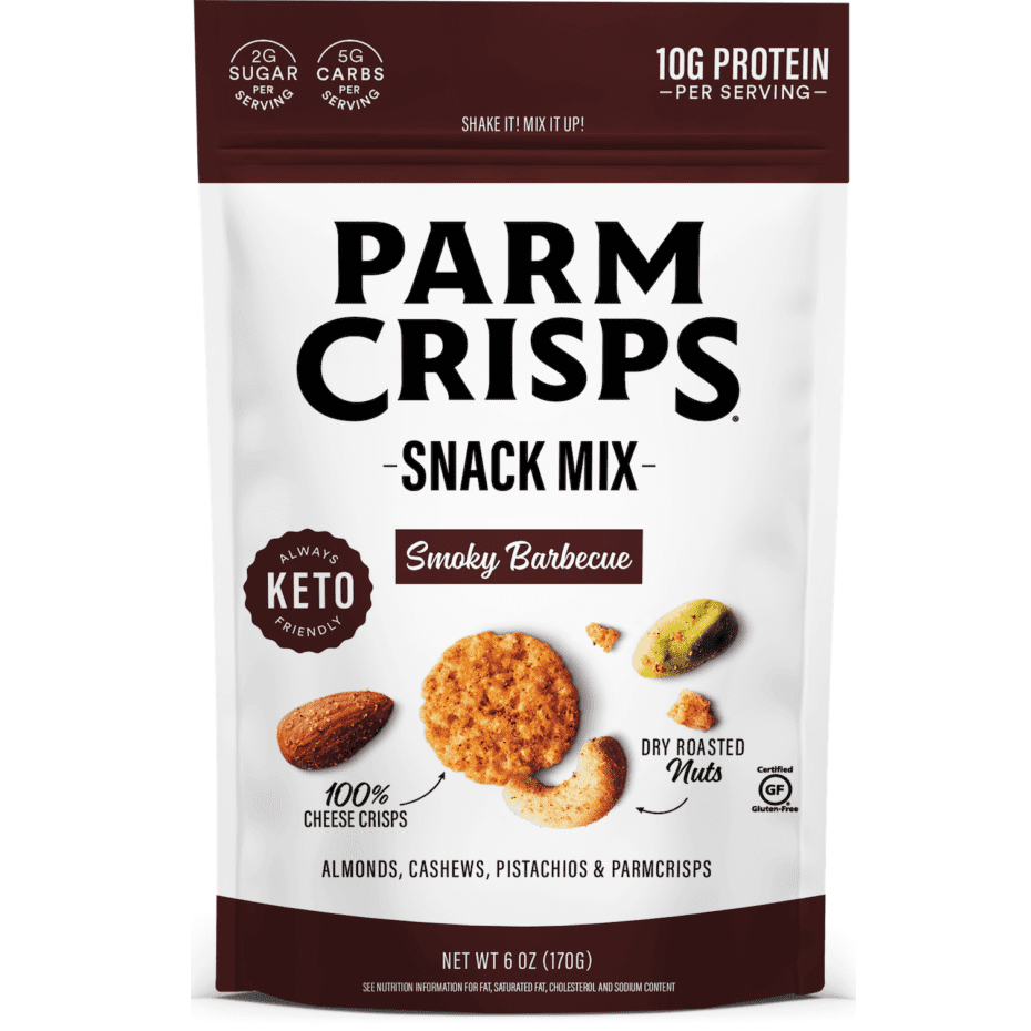 ParmCrisps Keto Friendly Snack Mix 6.0oz (170g) Flavor: Smoky Barbecue ...