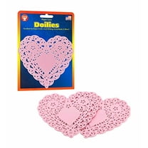 Hygloss Products Heart Paper Doilies, 4" White Lace Doily for ...