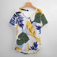 Green Hycomb Pattern Womens T Shirt New Fashion Printed Zipper V Neck