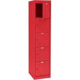 Sandusky 5-Tier Welded Storage Locker, 66"H, Red - Walmart.com