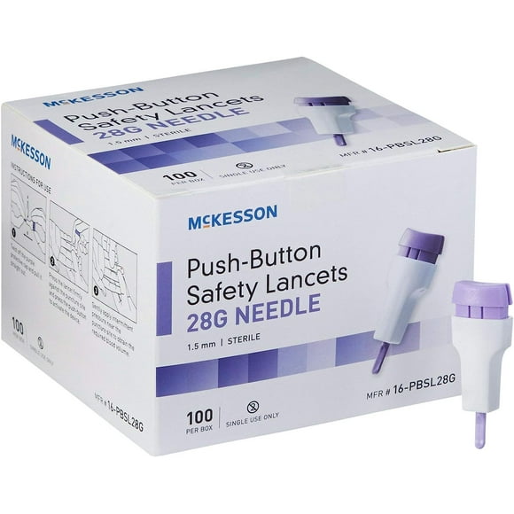 Mckesson Push Button Safety Lancets