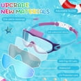 6 count Swimming Goggles Pool Goggles Anti Fog Wide View No Leaking ...