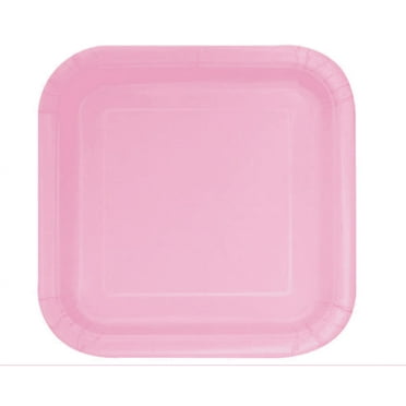 Paper Plates, 9 in, Hot Pink, 16ct - Walmart.com