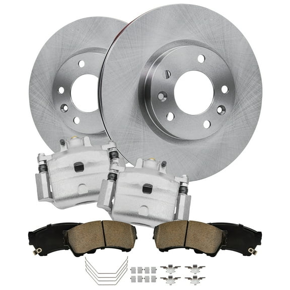 AutoShack Front & Rear Brake Rotors Premium Ceramic Brake Pads Wheel Bearing Hub Assembly ...