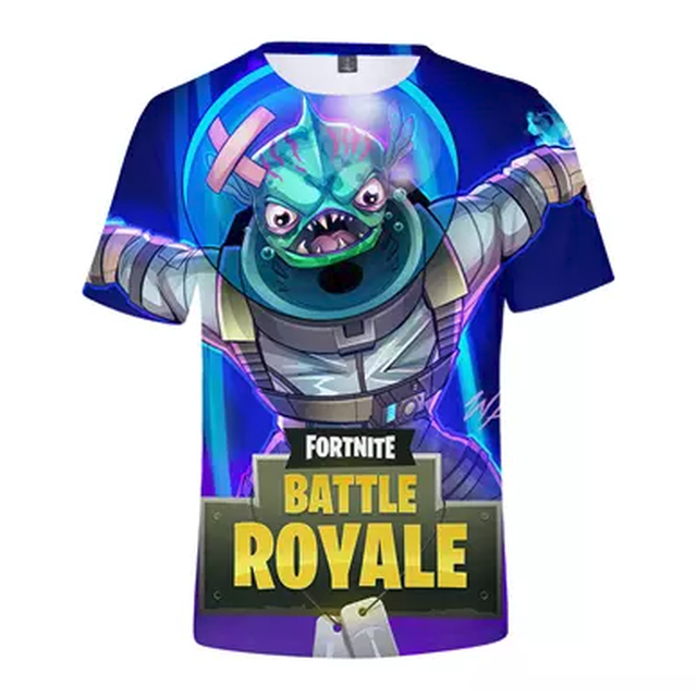 Fortnite Tshirt - 3D Print Design - Quick Dry - Crew Neck T-Shirt ...