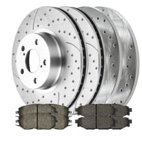 AutoShack Brake Kit Replacement for 2012-2016 Subaru Impreza 2.0L AWD ...