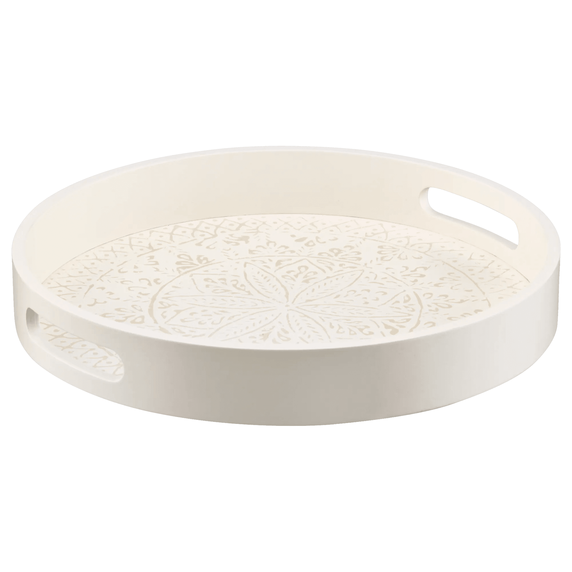 Click here for Bouclair Round Serving Tray With Mandala Pattern... prices