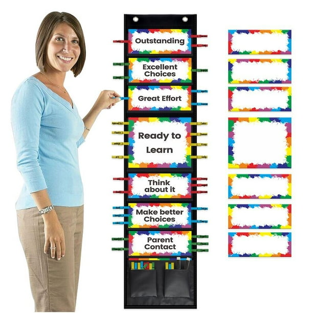 Trianu Student Behavior Clip Chart for Classroom Management Kids Reward ...