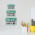 Classic Framed Plus Pallet Storage Area Wall or Door Sign | Workplace ...
