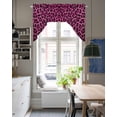 Swag Curtain Valances Pink Leopard Print Swag Valances for Kitchen ...
