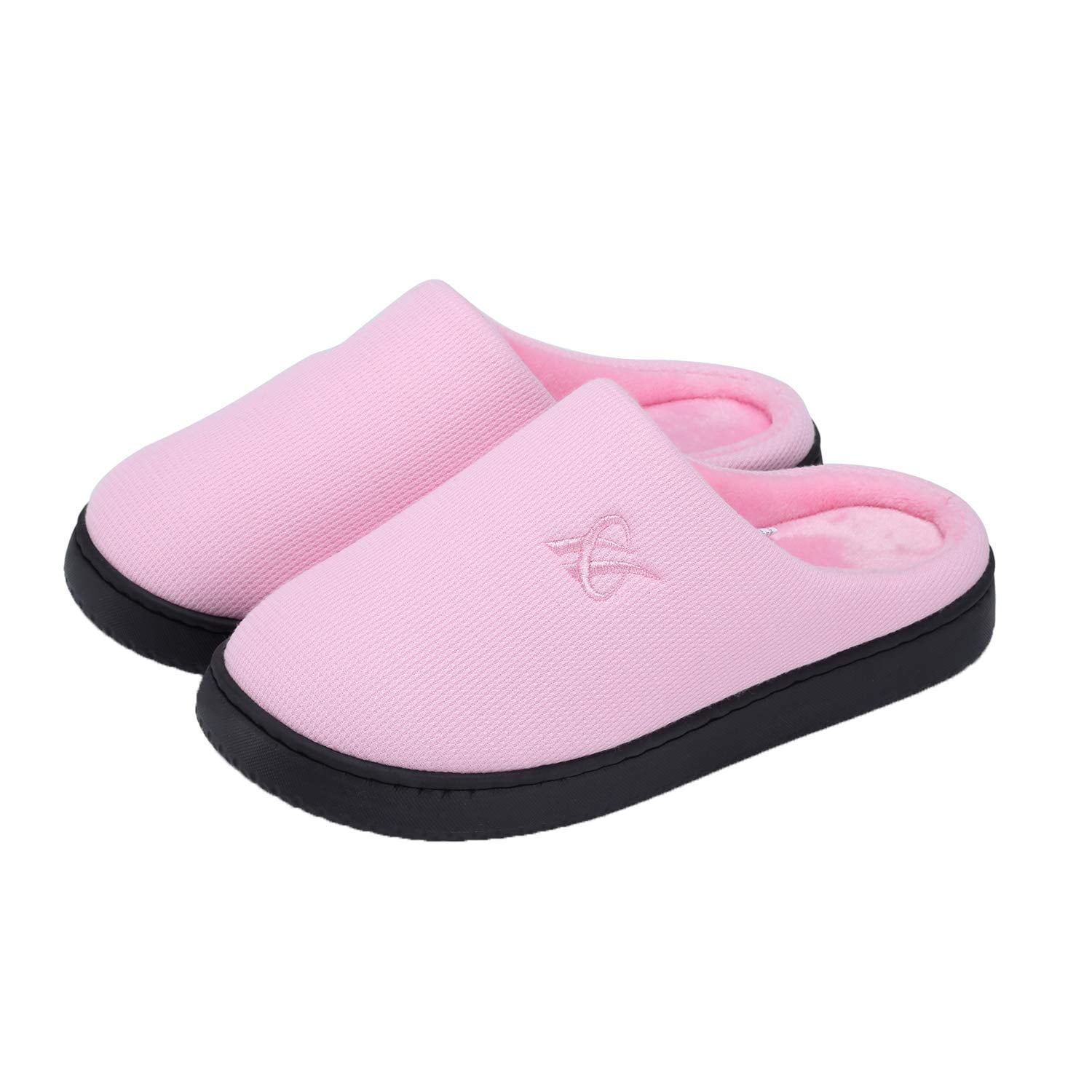 Slippers Lander Memory Foam para mujer y hombre, color rosa y naranja ...