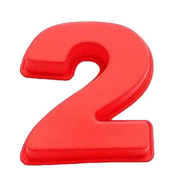 Number Cake Pan Silicone Baking Cake Pans 3D Digital Baking Silicone ...