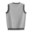 Boys Girls Knitted Cotton Vest V Neck Sleeveless Lightweight Sweater ...