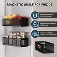 2-Pack Rack for Refrigerator, Shelf with Tall Guardrails to Falling ...