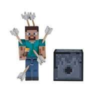 Minecraft Steve in Chain Armor Figure Pack Action - Walmart.com