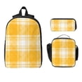 3pcs Casual Daypack 17 Inch Backpack Set Bookbag+Pencil Case+Lunch Bag ...