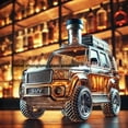 Jeep Wrangler Whiskey Decanter Bottle - 350ml Borosilicate Glass Off ...