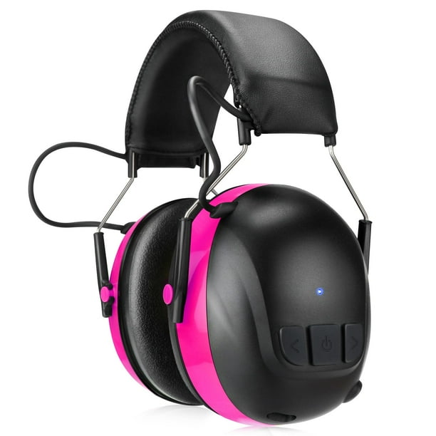 Orejeras de protección auditiva Bluetooth 5.4 Kalence 120H, color rosa ...