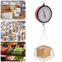 22LBS Double-Sided Dial Mechanical Hanging Scale with Scoop & Chain ...
