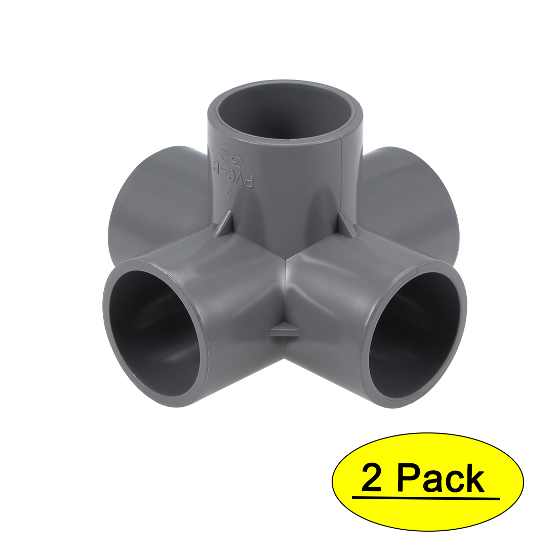 5-Way Elbow PVC Pipe Fitting,Furniture Grade,1-inch Size Tee Corner ...